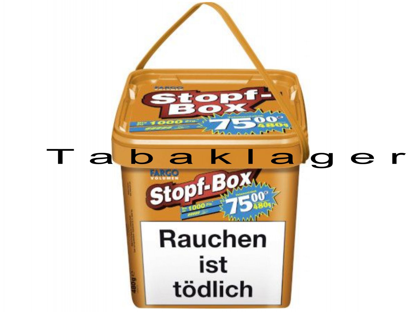 420g - XXXL Fargo Stopf-Box Zigarettentabak / Stopfbox