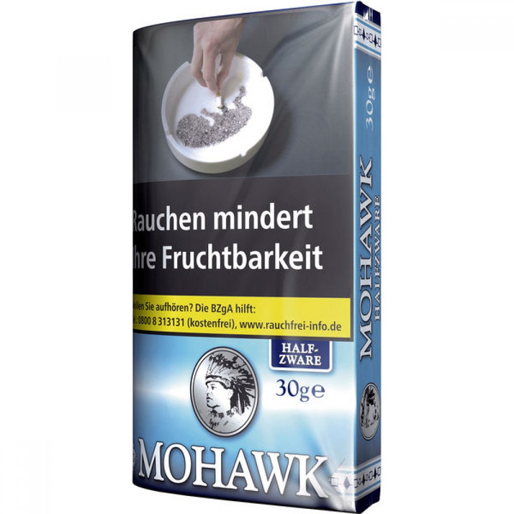 10 x 30g Zigarettentabak Mohawk Halfzware Tabak ( 100g