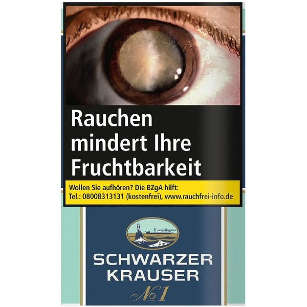 1 Stange Zigarettentabak Schwarzer Krauser Nr. 1 mit 10 x 30g Inhalt