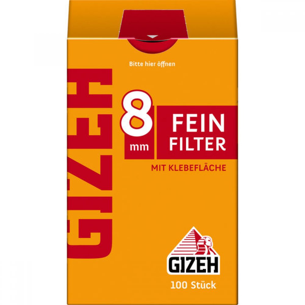 10 x 100 Zigarettenfilter Gizeh Fein Filter 8mm